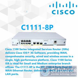 Promo Cisco C1111-8P ISR 1100 8Port Dual GE WAN Ethernet Router Gigabit ...