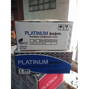 Jual Continuous Form Ukuran 9,5 Inch x 11 Inch, 1 Ply NCR Merk Platinum ...