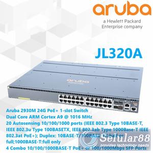 Promo HPE Aruba JL320A 2930M 24G PoE+ 1slot Switch Hub Dual Core 1GB ...