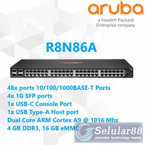 Promo HPE Aruba R8N86A 6000 48G 4SFP Switch Hub Dual Core 4GB DDR3 ...