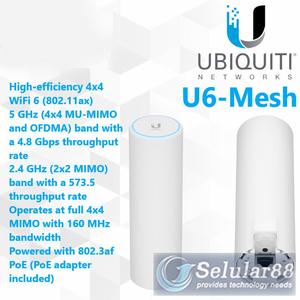 Jual Ubiquiti U6-Mesh-US Access Point WiFi 6 Ubnt U6 Mesh Wireless Mu ...