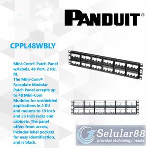 Jual Panduit CPPL48WBLY Modular Balnk Patch Panel 48Port Unloaded 2U ORI - Kab. Tangerang ...