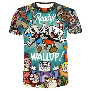 Jual 3D Cuphead Mugman Kids T-Shirt Print Girls Funny Clothes - Jakarta ...