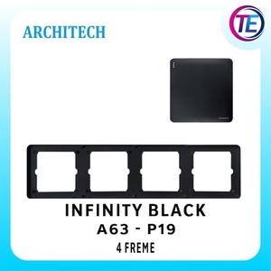 Jual Architech Infinity Black FRAME / BINGKAI Stop Kontak / SAKLAR A63 ...