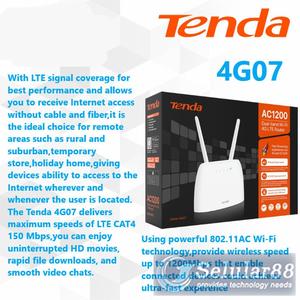 Jual Tenda 4G07 AC1200 Dual Band WiFi 4G LTE Router Wireless ORIGINAL ...