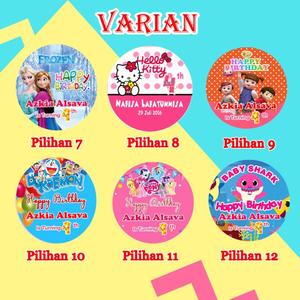 Jual Stiker Label Ulang Tahun / Stiker Label Ultah / Stiker Kotak Nasi ...