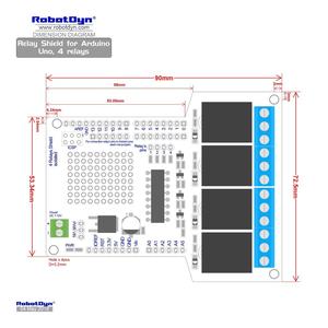 Jual 4 CHANNEL 5V RELAY PROTO SHIELD MODULE FOR UNIVERSAL ARDUINO ...