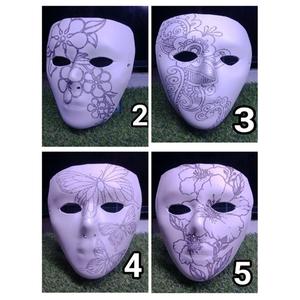 Jual (T)erpopule(R) Topeng polos / Topeng polos lukis / Mewarnai topeng ...