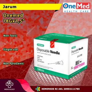 Jual Needle Onemed 18G x 1 1/2inch Disposable - Kota Makassar ...