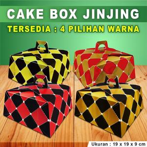 Jual Kotak Kue - Box Kue - Dus Kue - Cake Box JINJING WAJIK -19x19x9 cm ...