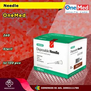 Jual OneMed Needle 26G per Box isi 100 pcs - Kota Makassar - Medicalogy ...