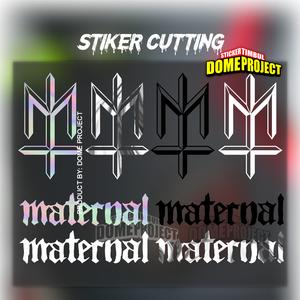 Promo STIKER CUTTING MATERNAL 4 VARIAN WARNA AKSESORIS MOTOR - Maternal ...