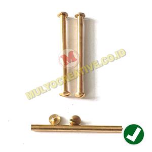 Jual Paku Baut Warna Gold Ukuran 7 Cm Jilid Buku – Baut Kalender 70 mm ...
