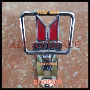 Jual LOGO EMBLEM LAMBANG ISUZU DEPAN KAP MESIN GRIL MOBIL PANTHER MUX ...