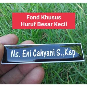 Jual Name Tag Papan Nama Standar Pns Asn - Bahan Resin Viberglass ...