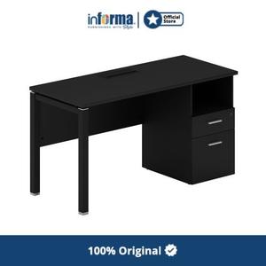Jual SIEBEN II NEO VIRGINIA MEJA KANTOR - HITAM - Kota Bandung ...