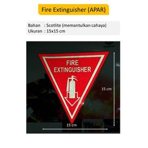 Jual MGJ Stiker Tanda APAR Alat Pemadam Api Ukuran Kecil 15 Safety Sign ...