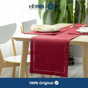 Jual Informa - Table Runner & Tatakan Piring Set Eyelet - Merah Maroon ...