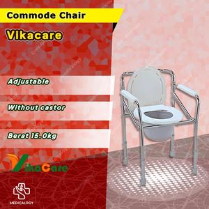 Jual Vikacare Commode Chair Folding Without Castor - Kota Makassar ...