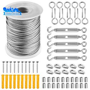 Jual Stainless Steel Wire Rope Vinyl Coated Cable Turnbuckle Locking ...