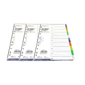 Jual Inter X Folder PP Index Divider A4 10 Tabs Mix Color - Pack ...