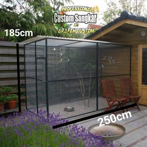Jual Kandang Besi Kotak Besar Aviary Koloni Burung Kakak Tua Macaw ...