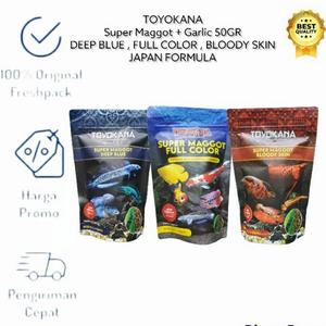 Jual Super Maggot Toyokana 50 Gr Maggor Kering BSF Pakan Ikan Predator ...