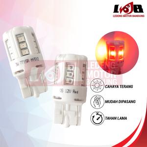 Jual Osram S25 T20 Lampu Sen/Rem Led Riving 18 Mata Sein Mobil Sepasang ...