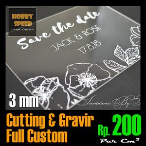 Jual Laser Cutting & Gravir Akrilik Full Custom 2mm 3mm 5mm - Jakarta ...