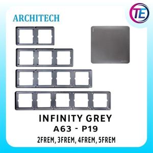 Jual Architech Infinity Grey FRAME / BINGKAI Stop Kontak / SAKLAR A63-P19 - 3-FRAME - Jakarta ...