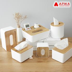 Promo Kotak Tisu Kayu Minimalis Box Tempat Tissue Nordic dengan Holder ...