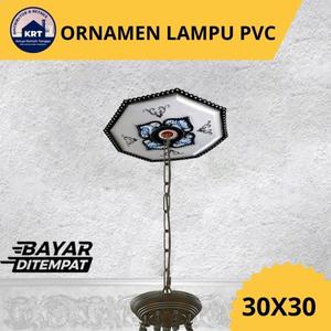 Jual Artistic Ornamen Lampu PVC Hiasan Plafon Rumah Ceiling PVC Panel ...