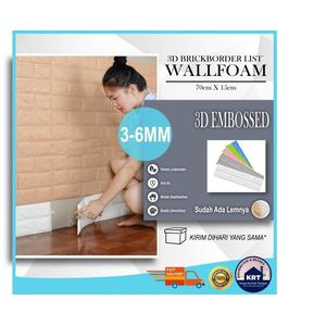 Jual 70X15CM | LIST BATA BORDER WALL BRICK FOAM 3D | Stiker Partisi ...
