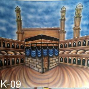 Jual (0_0) Backdrop wisuda background kain wisuda manasik Kabah begron ...