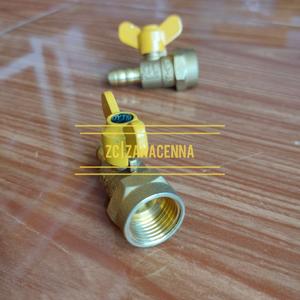 Jual SETOP KRAN GAS/ ANGIN OVEN KUNINGAN 1/2" (DRAT DALAM / FEMALE ...
