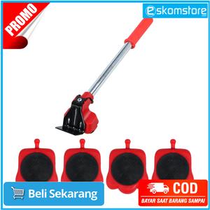 Jual Alat Angkut Furniture Heavy Lifter Carrier Wheel Bar Mover - Red ...