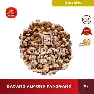 Jual Kacang Almond Panggang Kulit Roasted Almond Skin 1Kg - Kota Depok ...