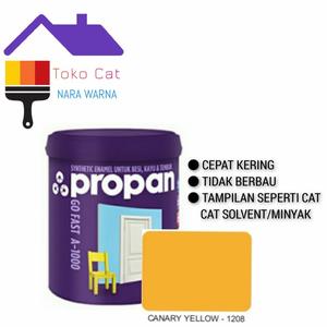 Jual Propan Cat Besi & Kayu Waterbase Go-fast A 1000 Canary Yellow -1kg ...
