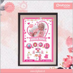 Jual WALL DECOR BIODATA KELAHIRAN BAYI / CUSTOM POSTER BABY BORN - BB ...