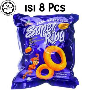Jual [Logo HALAL] Oriental Super Ring isi 8 Pcs - Chiki Snack Keju ...