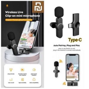 Jual MIC CLIP ON WIRELESS TYPE C PLUG AND PLAY MICROPHONE HP BLUETOOTH ...