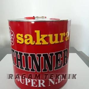 Jual Thinner Sakura Merah ND 1 Galon 5 liter Pengencer Cat Besi Kayu ...