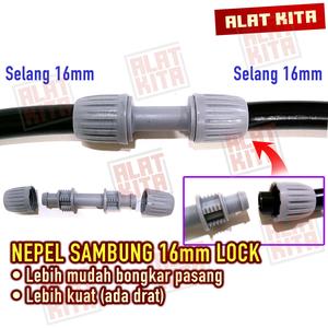 Jual Nepel Sambung 16mm Model Lock - Kab. Karawang - alatkita | Tokopedia