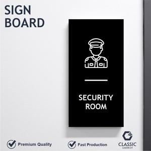 Jual Sign Security / Sign Board Akrilik / Sign Acrylic Modern 15 x 25cm ...