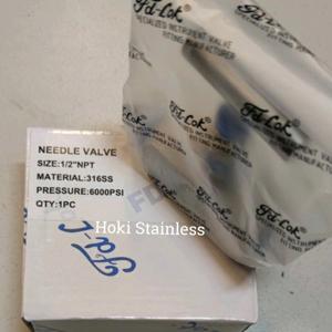 Jual Needle Valve Stainless SS316 Drat 1/4" inch NPT / FD Lok 6000 psi ...