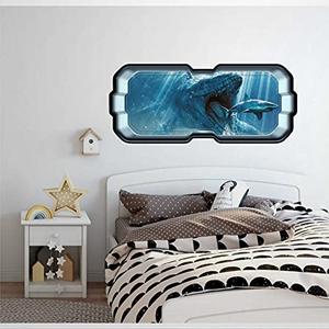 Promo SpaceScape Mosasaurus Dinosaur Wall Decal 3D Mural Sticker Cicil ...