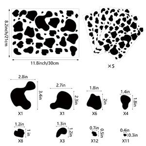 Jual 230 Pieces Cow Print Stickers, Cow Print Vinyl Wall Art Decal ...