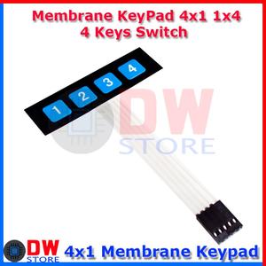 Jual (T)erpopule(R) 1x4 MATRIX 4 KEY MEMBRANE SWITCH KEYPAD KEYBOARD ...