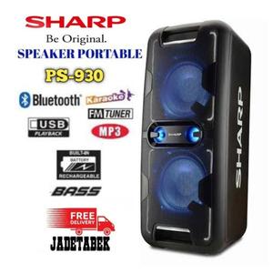 Jual SHARP PS-930 PORTABLE AUDIO SPEAKER BLUETOOTH KARAOKE PS930 ...