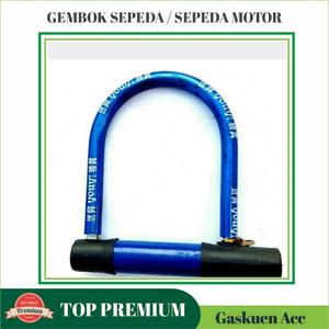 Jual Gembok sepeda dan Sepeda motor Ulock U Lock - Biru - Kota ...
